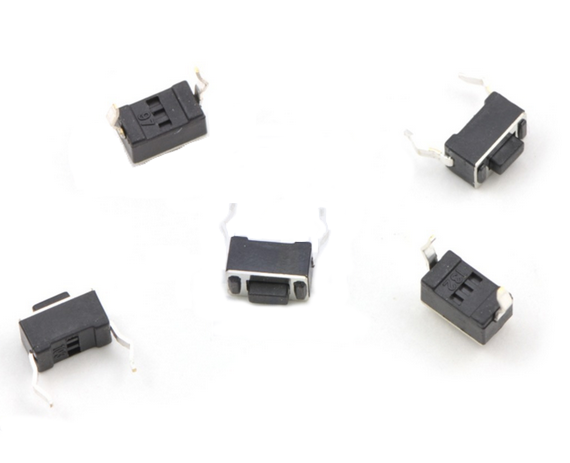 Mini Pushbutton Switch: PCB-Mount, 2-Pin, SPST, 50mA (5-Pack) – Zambeca ...